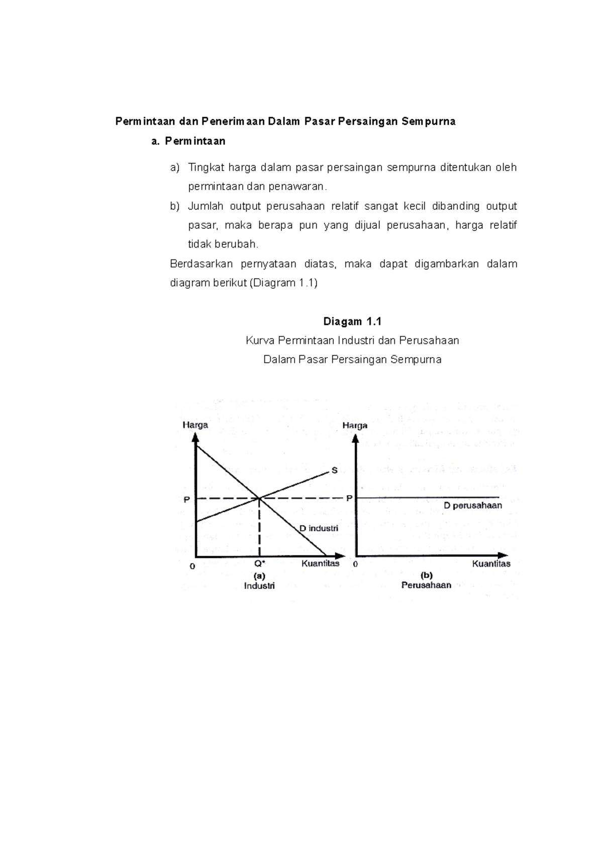 Permintaan dan Penerimaan Dalam Pasar Persaingan Sempurna - Permintaan ...