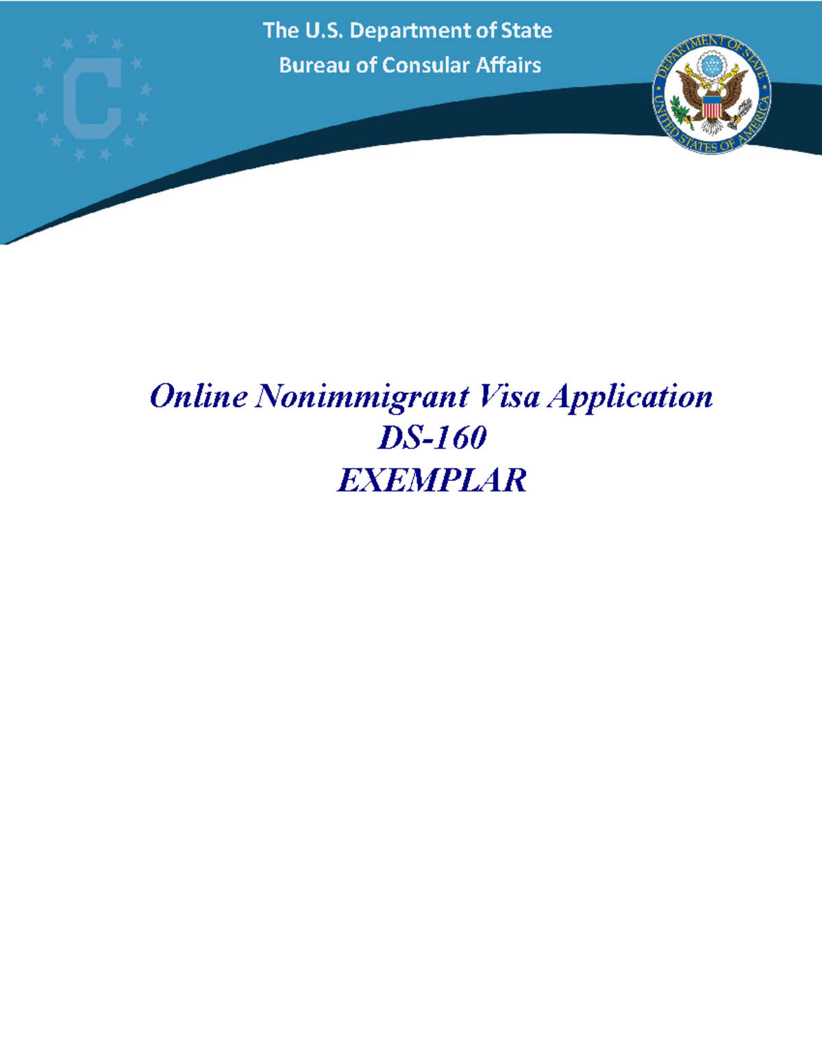 DS-160-Example 11-19-2020 - Online Nonimmigrant Visa Application DS ...