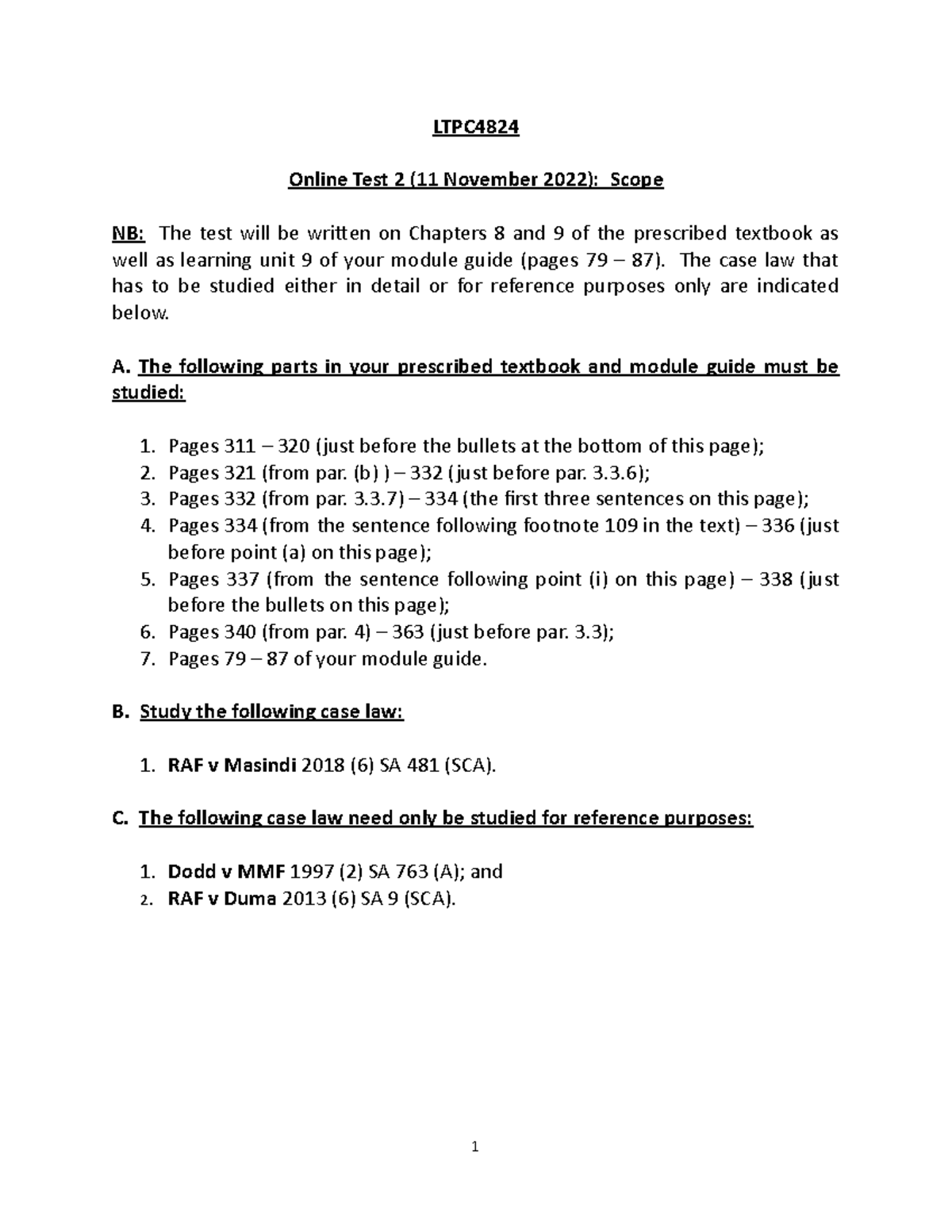 Scope - Online test 2 - 11 Nov 2022 - LTPC Online Test 2 (11 November ...