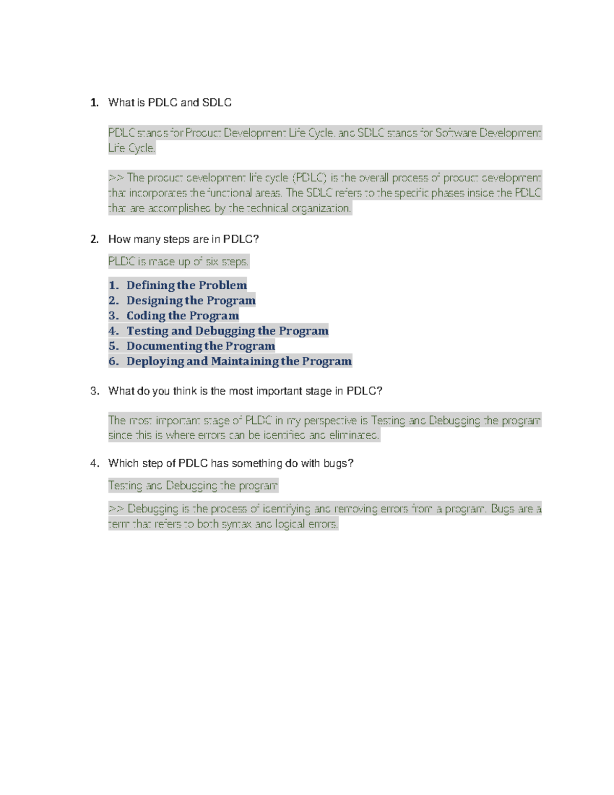 Computer Fundamental Research - What is PDLC and SDLC PDLC stands for ...