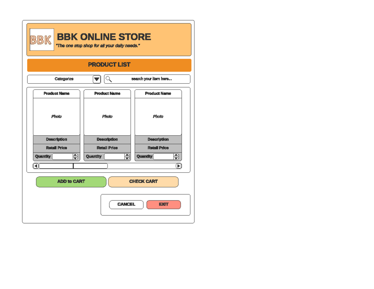 Prototype Examples - "The one stop shop for all your daily needs ...