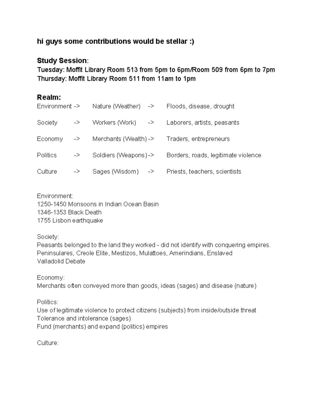 Global 45 Review - Study notes, in progress, for midterm. - hi guys ...