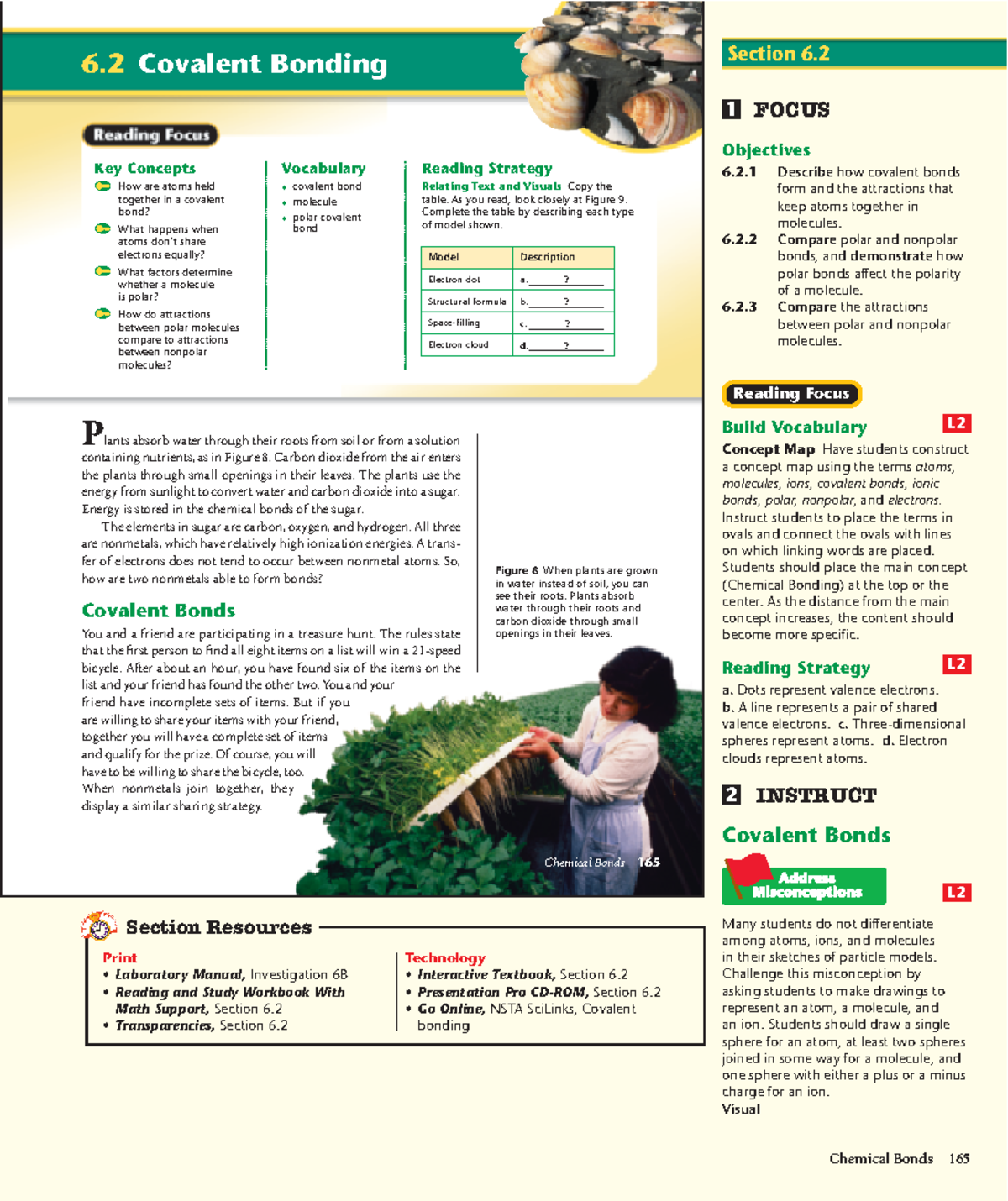 Reading 6 - name of teacher - 6 Covalent Bonding Reading Strategy Relating Text and Visuals Copy ...