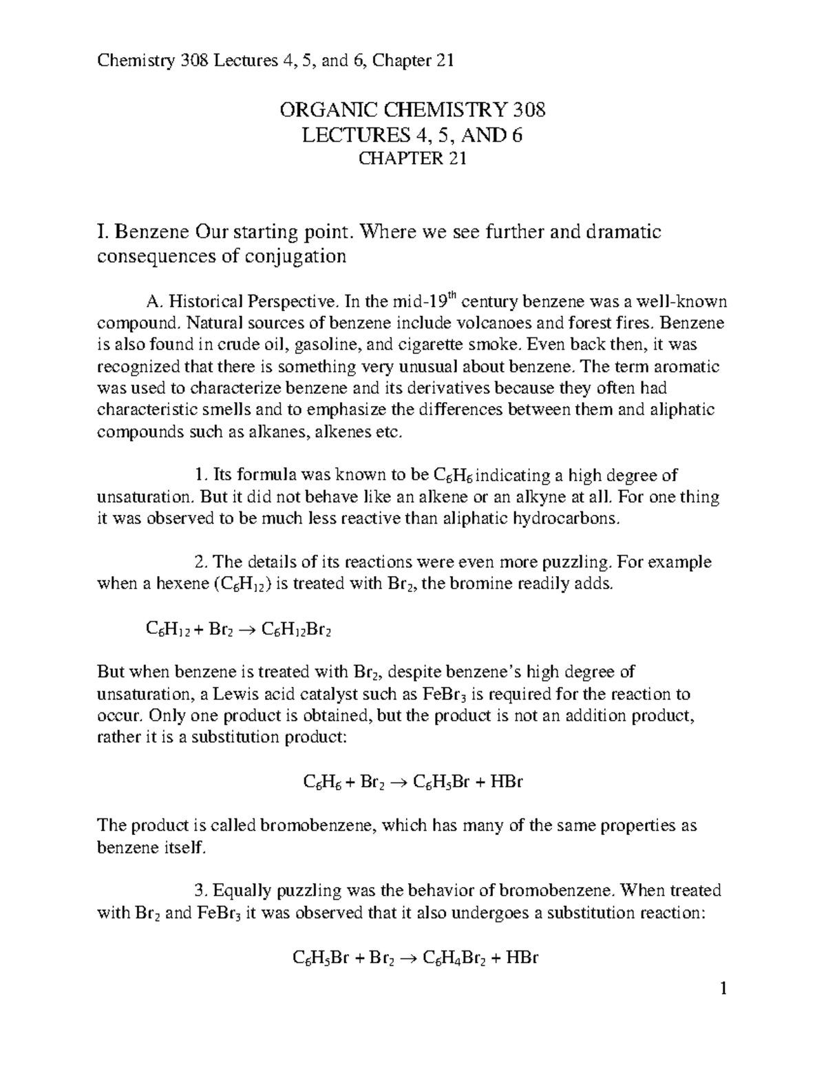 Lectures Chapter 21 - Organic Chemistry Lecture Notes - ORGANIC ...