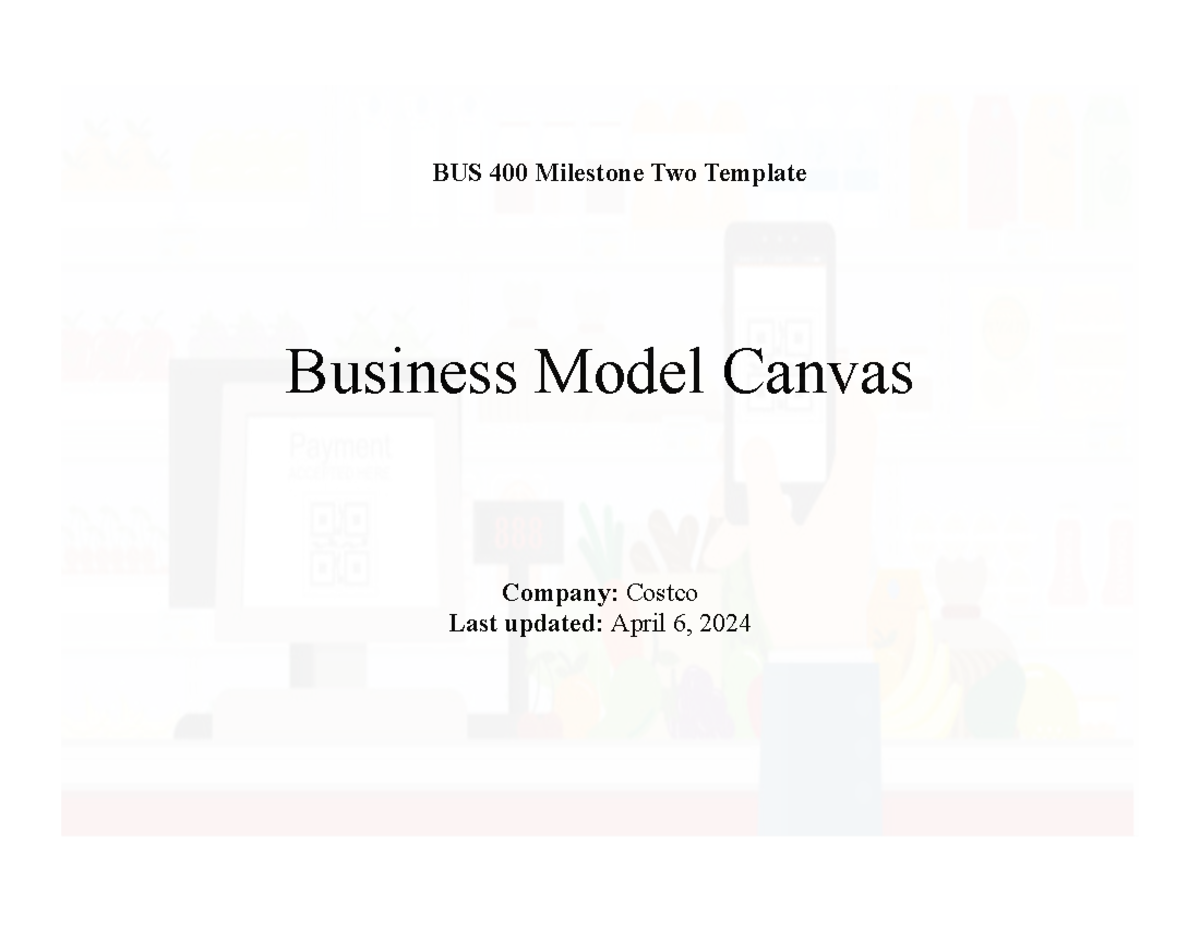 BUS 400 Milestone Two Template - BUS 400 Milestone Two Template ...