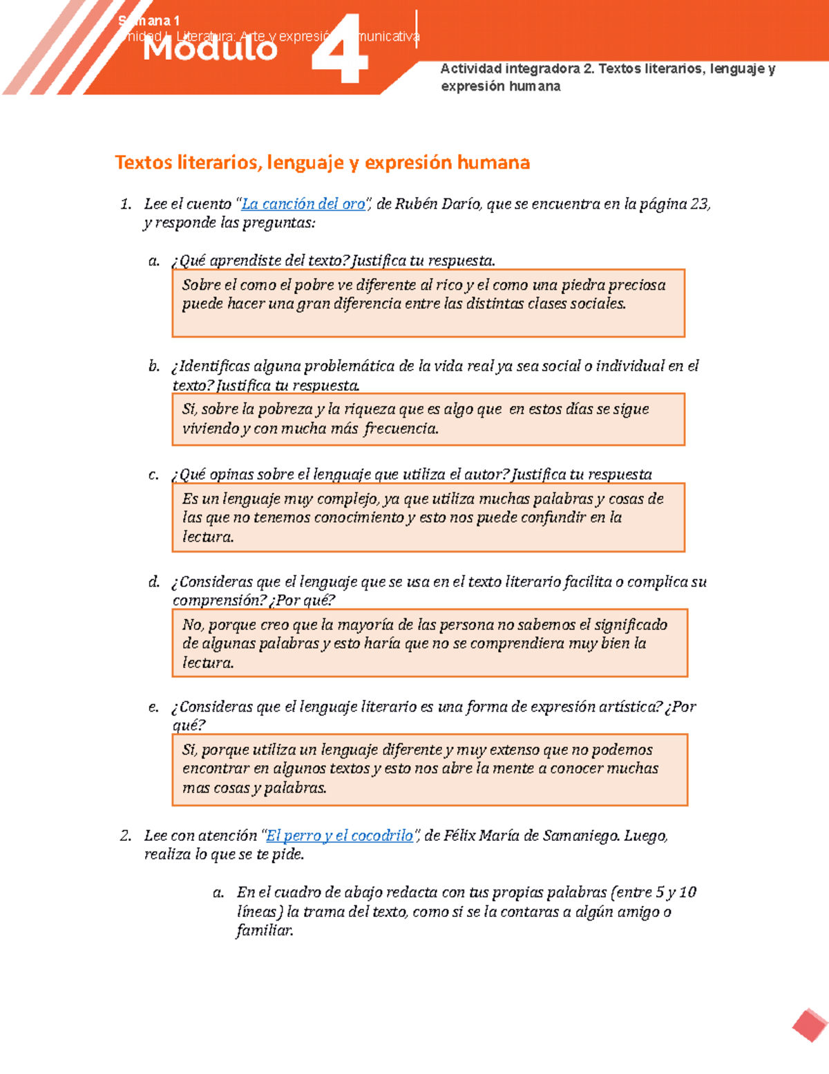 Hernandez Reyes Jose Angel M4S1AI2 - Textos literarios, lenguaje y expresión humana Lee el ...