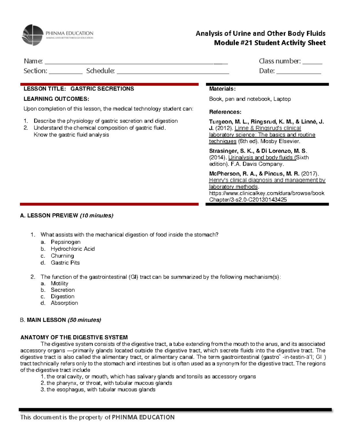 SAS 21-converted - sas 21 - Module # 21 Student Activity Sheet Name ...