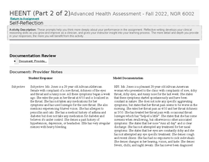 SOAP Note Hypertension - Focused SOAP Template Student Name: Michele ...