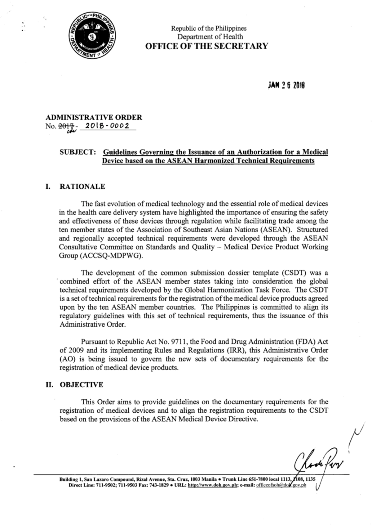 Administrative-Order-No - Republic ofthe Philippines Department ...