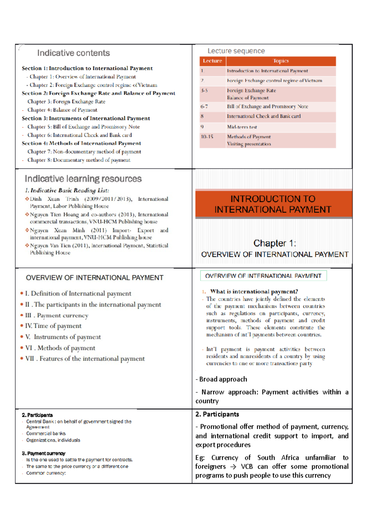 Chap 1 Introduction - Broad approach Narrow approach: Payment ...
