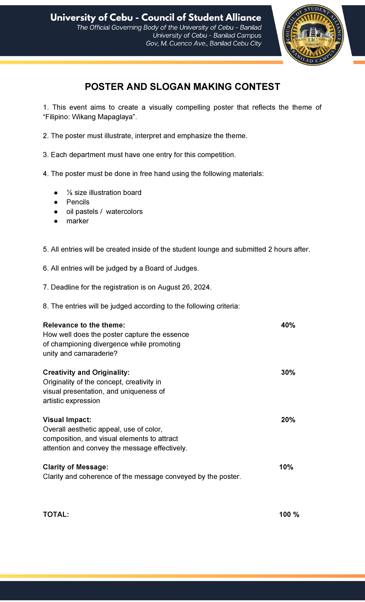 Poster-Making-Guidlines - POSTER AND SLOGAN MAKING CONTEST 1. This ...