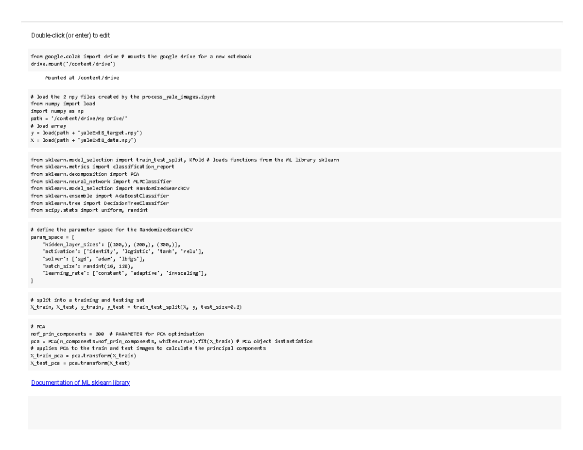 Copy of classify yale.ipynb - Colaboratory - Double-click (or enter) to edit from google import ...