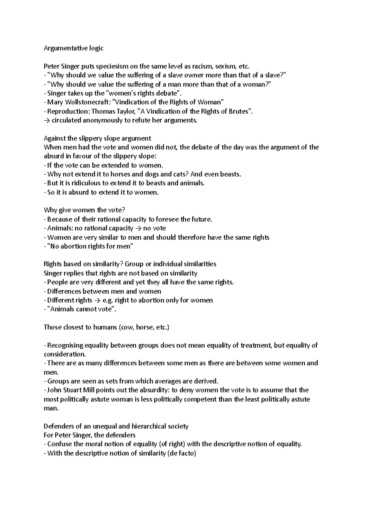 Argumentative logic 2 - Philosophy Of Language - Argumentative logic ...