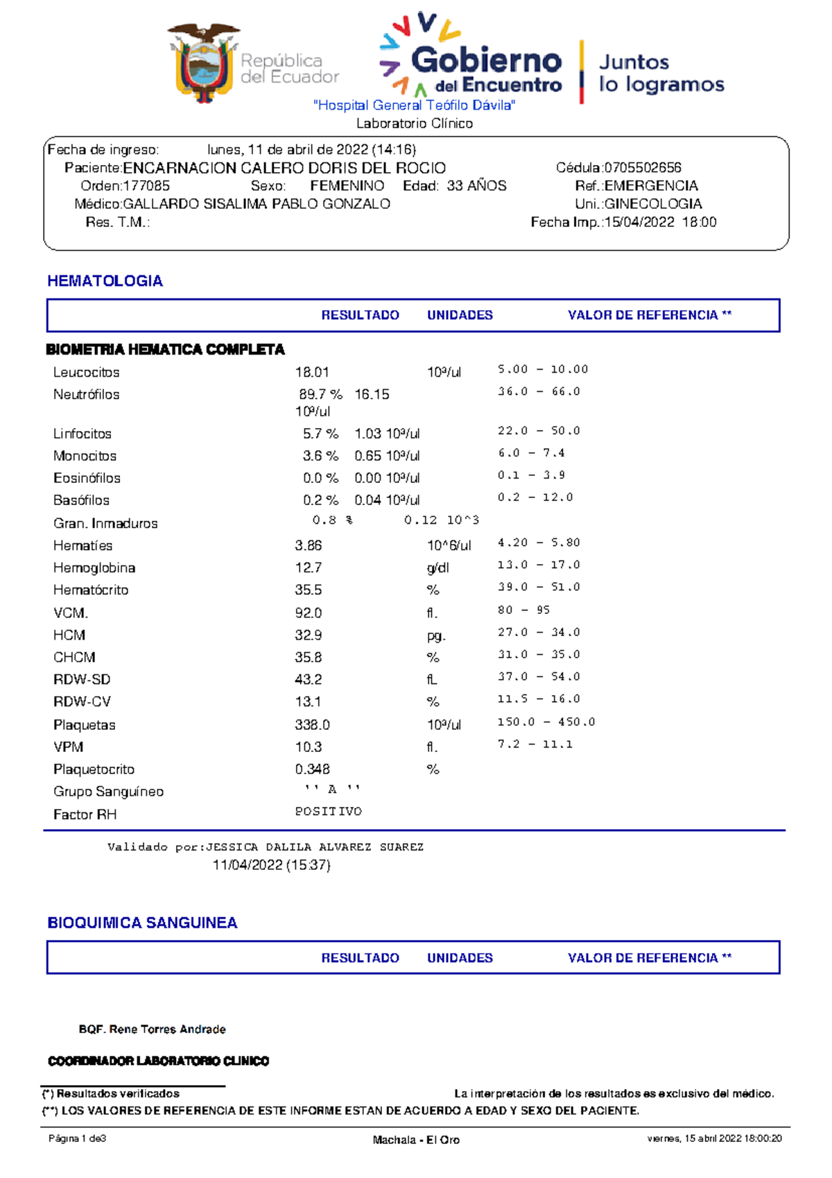 E Report 1 - jisdfnlsudfbsludhfbsluidf - ENCARNACION CALERO DORIS DEL ...