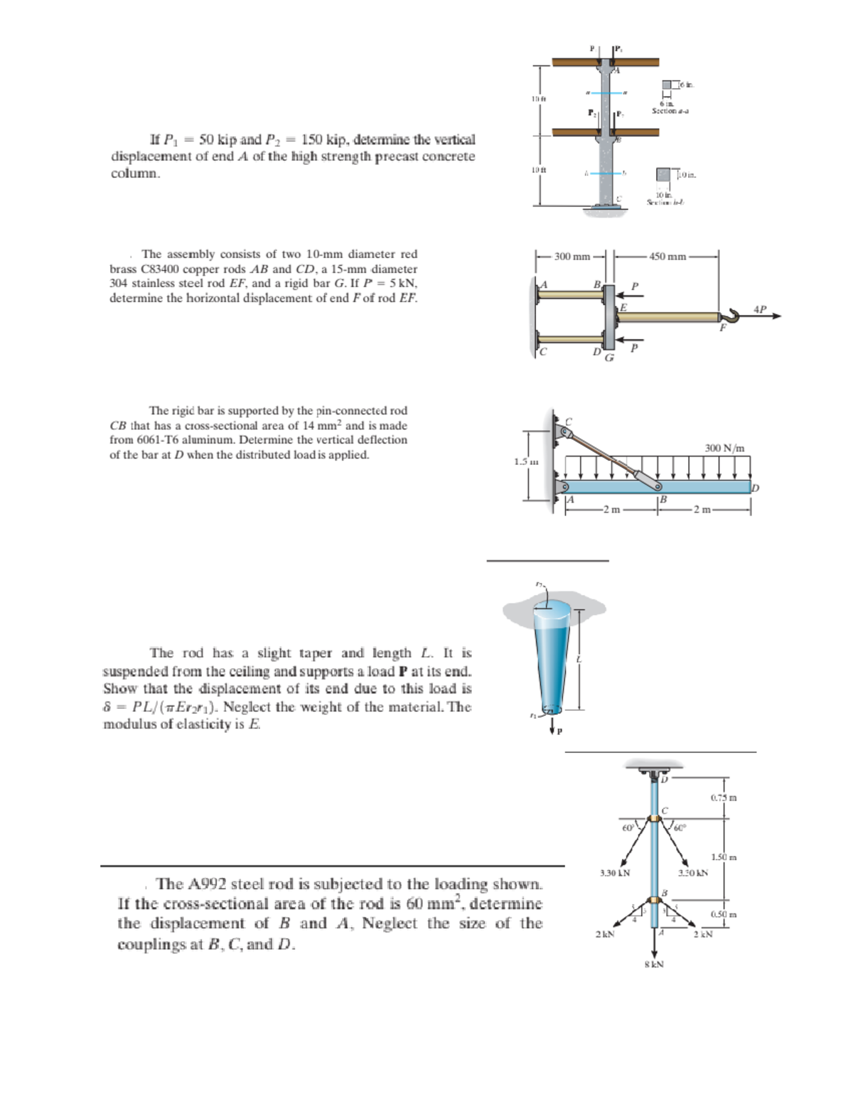 Problem SET Axial LOAD - BS Civil Engineering - Studocu