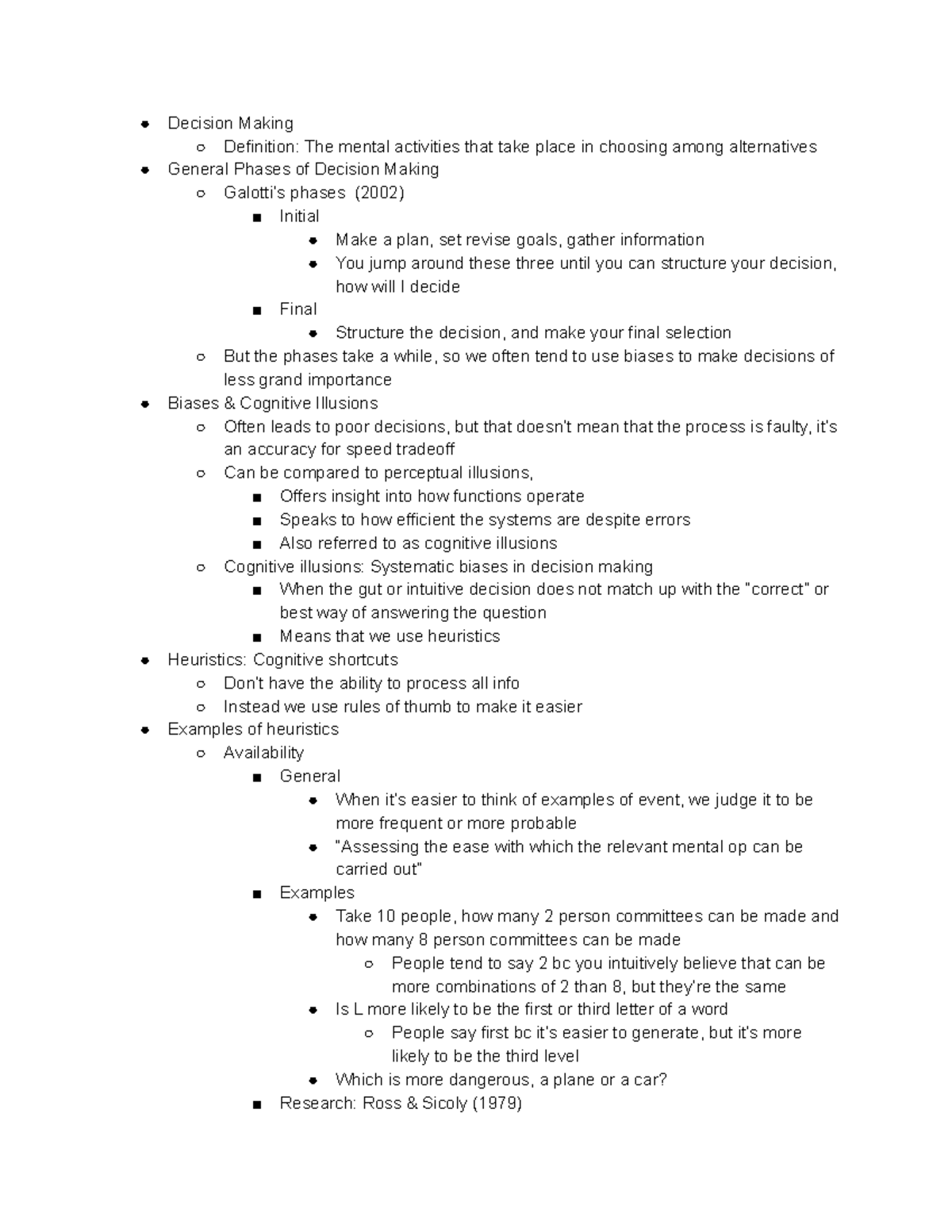 Cog 10 Decision Making - Decision Making Definition: The mental ...