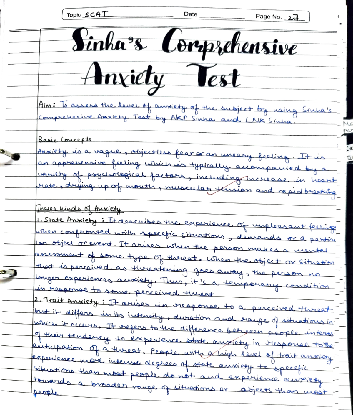 SCQ PRAC - Applied Psychology - Studocu