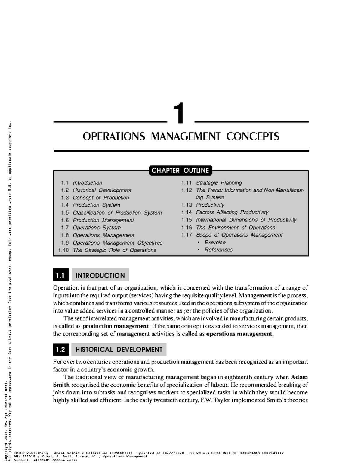 RM 1-A-MGT033 - notes - Operations Management Concepts 1 OPERATIONS ...
