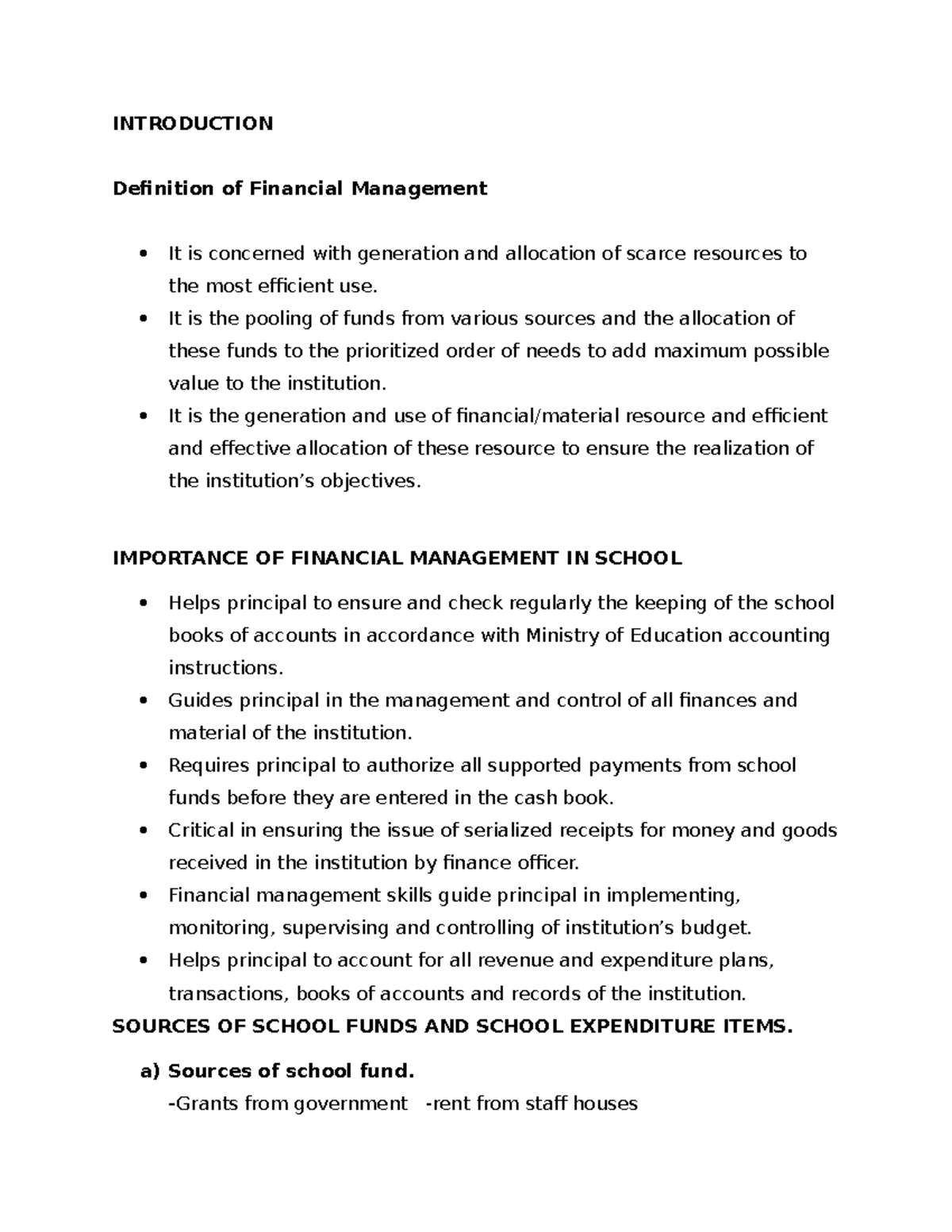 Financial Management Notes 2021 - INTRODUCTION Definition of Financial ...