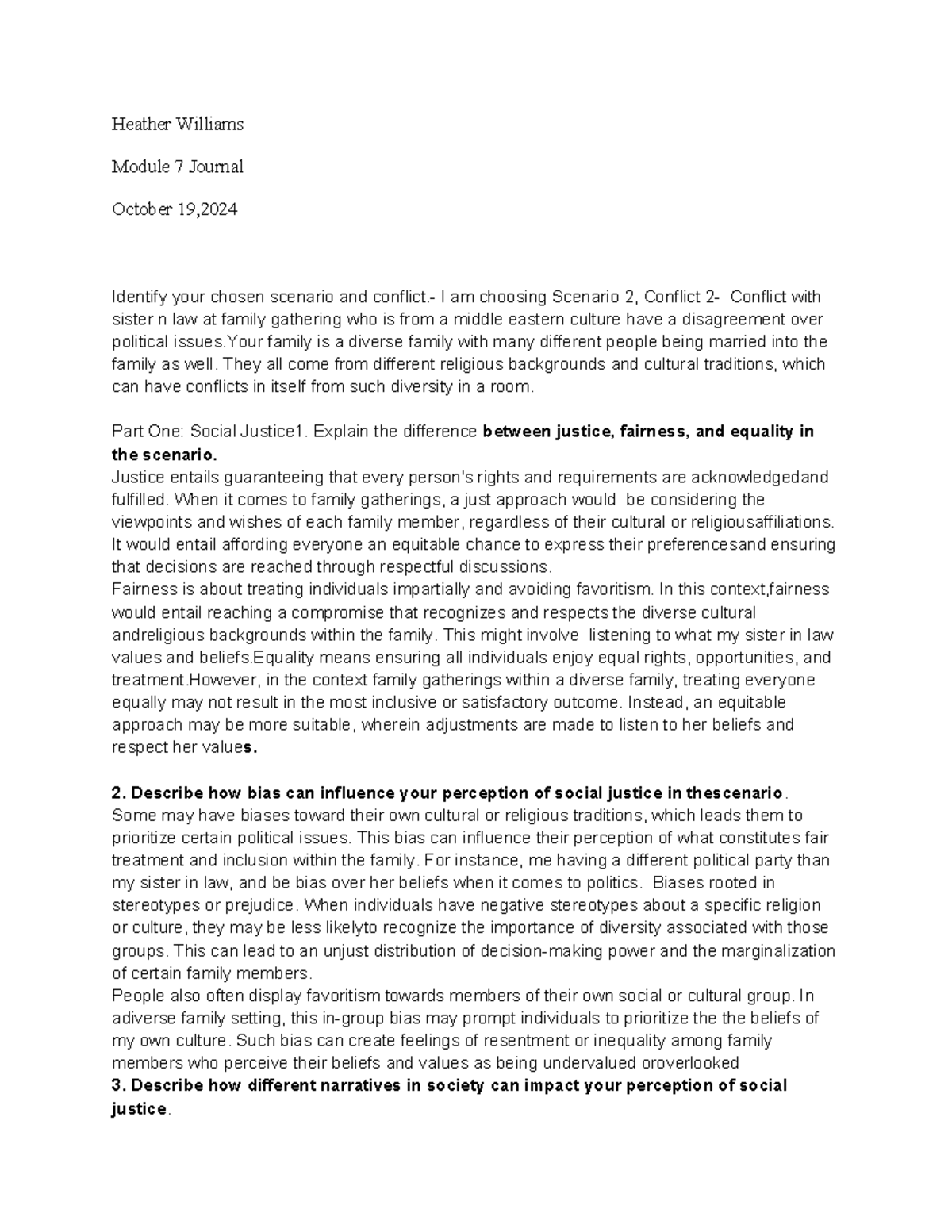 Module 7 Final - Heather Williams Module 7 Journal October 19, Identify ...