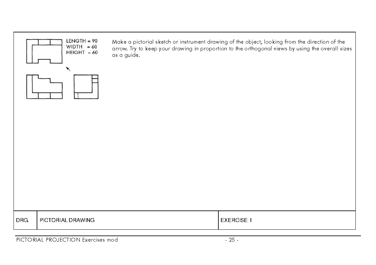 Pictorial projection exercises - Electrical Engineering - Studocu