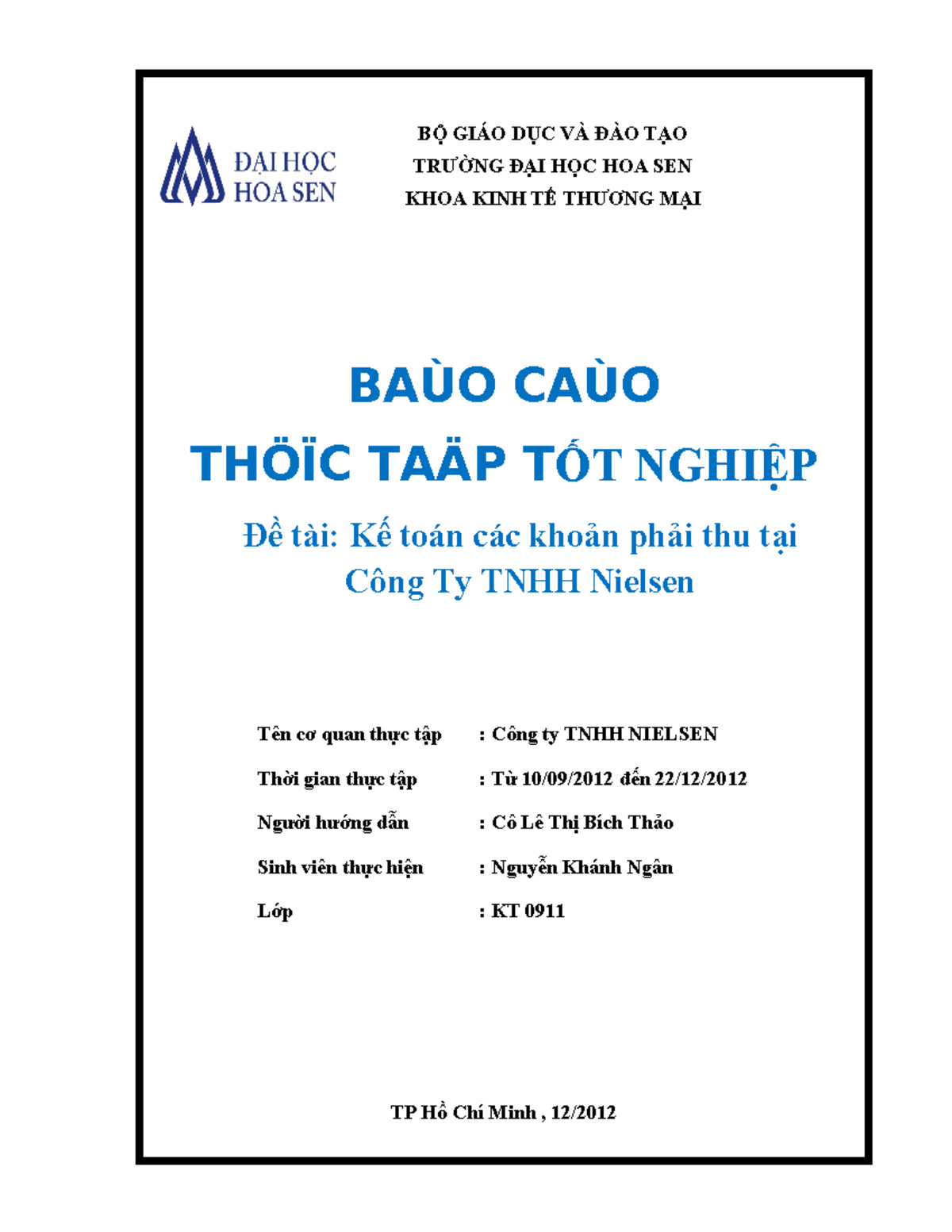 Ke toa n khoa n pha i thu khoa n pha i t - BỘ GIÁO DỤC VÀ ĐÀO TẠO TRƯỜNG ĐẠI HỌC HOA SEN KHOA ...