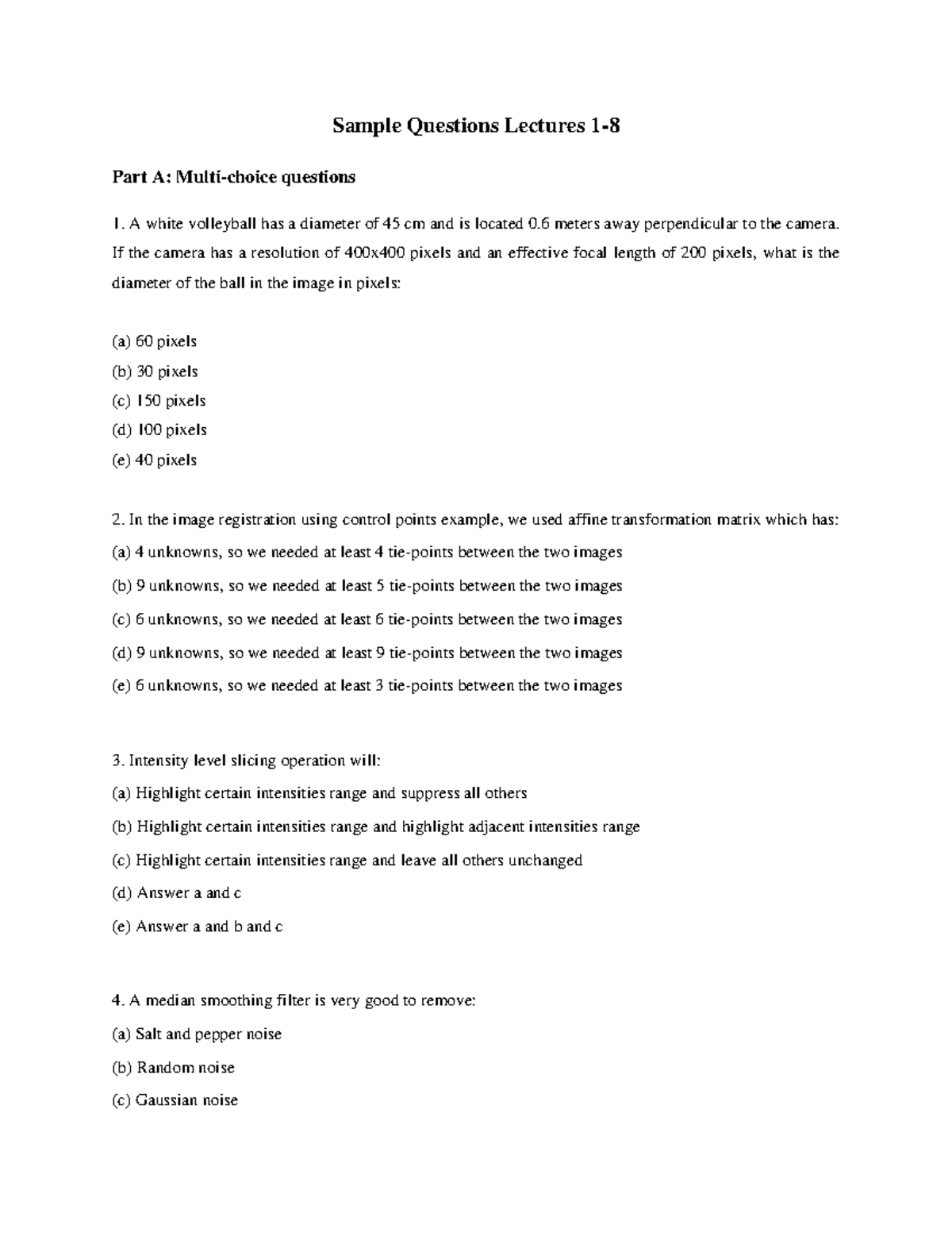 Sample Questions For Midterm Sample Questions Lectures 1 Part A sample-questions-for-midterm-sample-questions-lectures-1-part-a