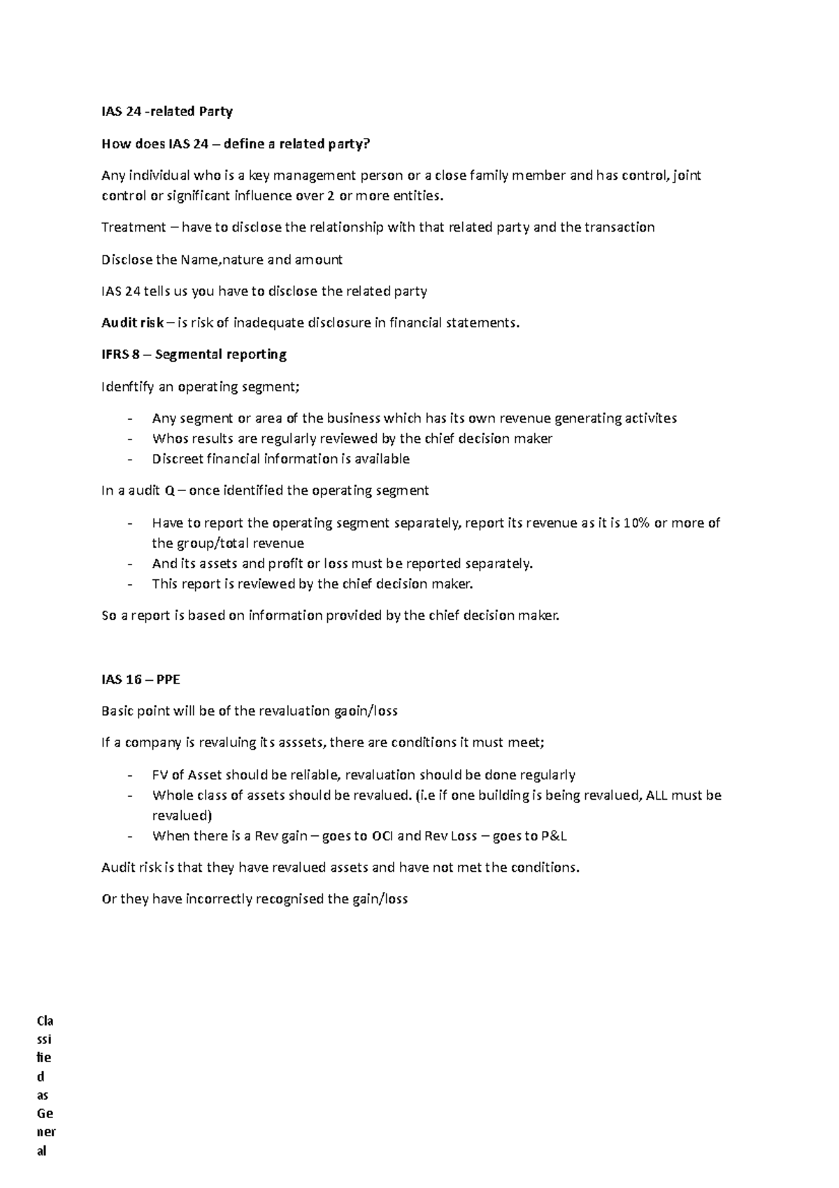Common IAS Standards Mmm IAS 24 related Party How Does IAS 24