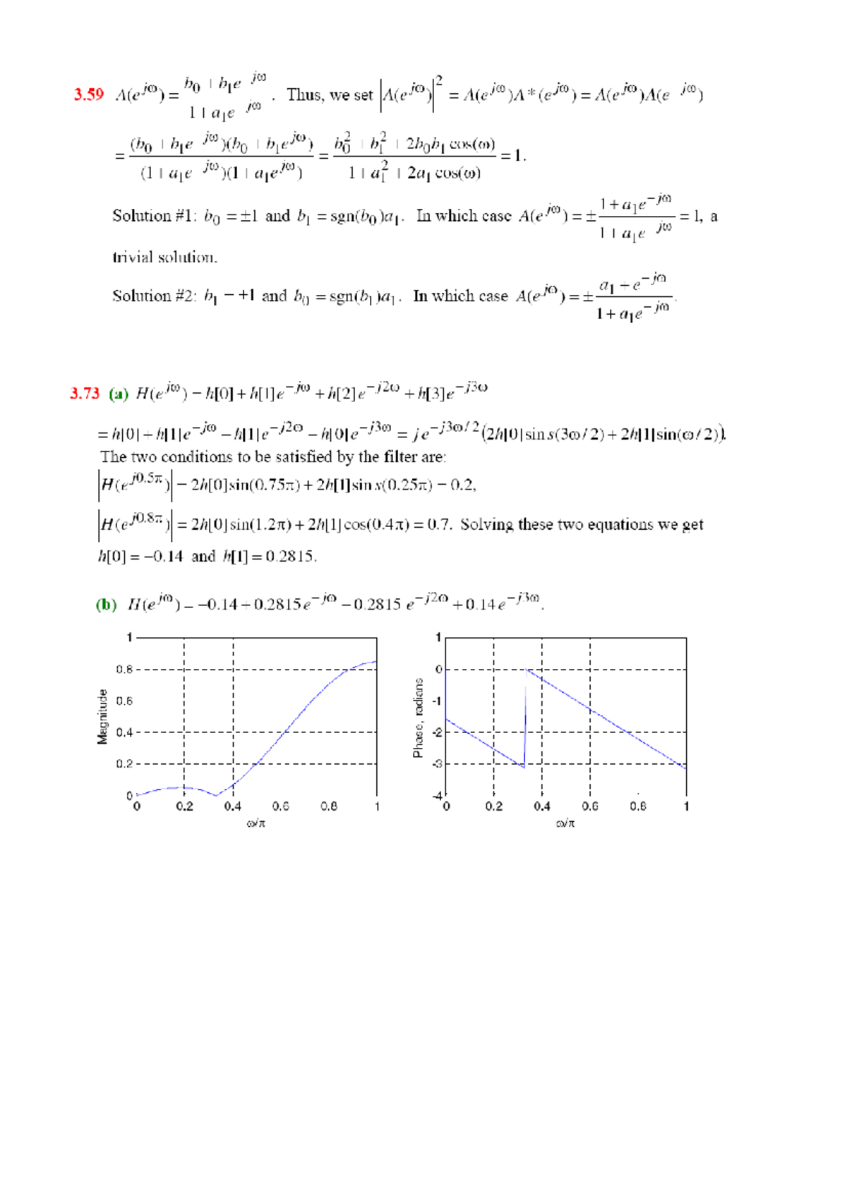 DSP sol5 - DSP sol5 - digital signal processing - Studocu