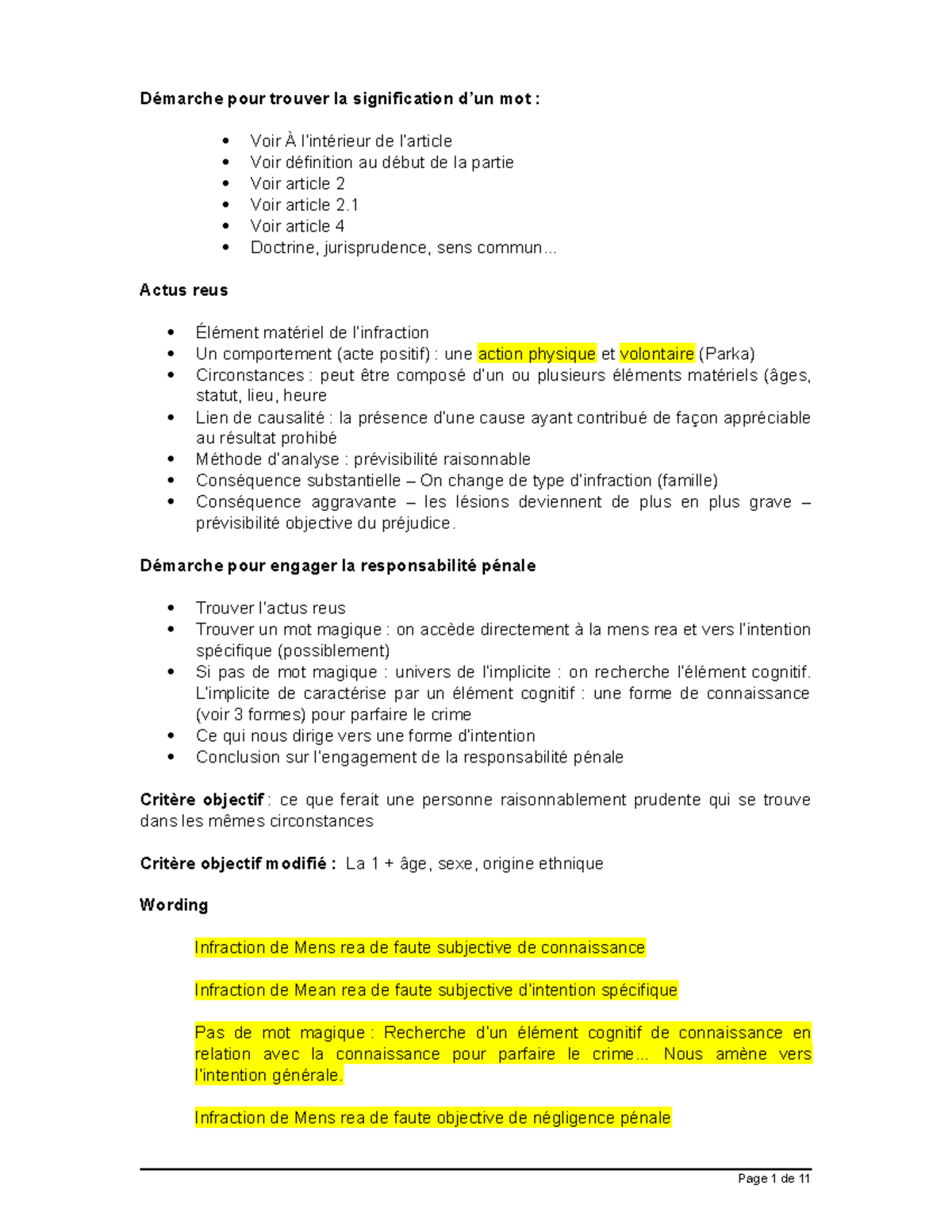 Étude finale - Notes de cours pour le final d'Hugues Parent 2021 ...