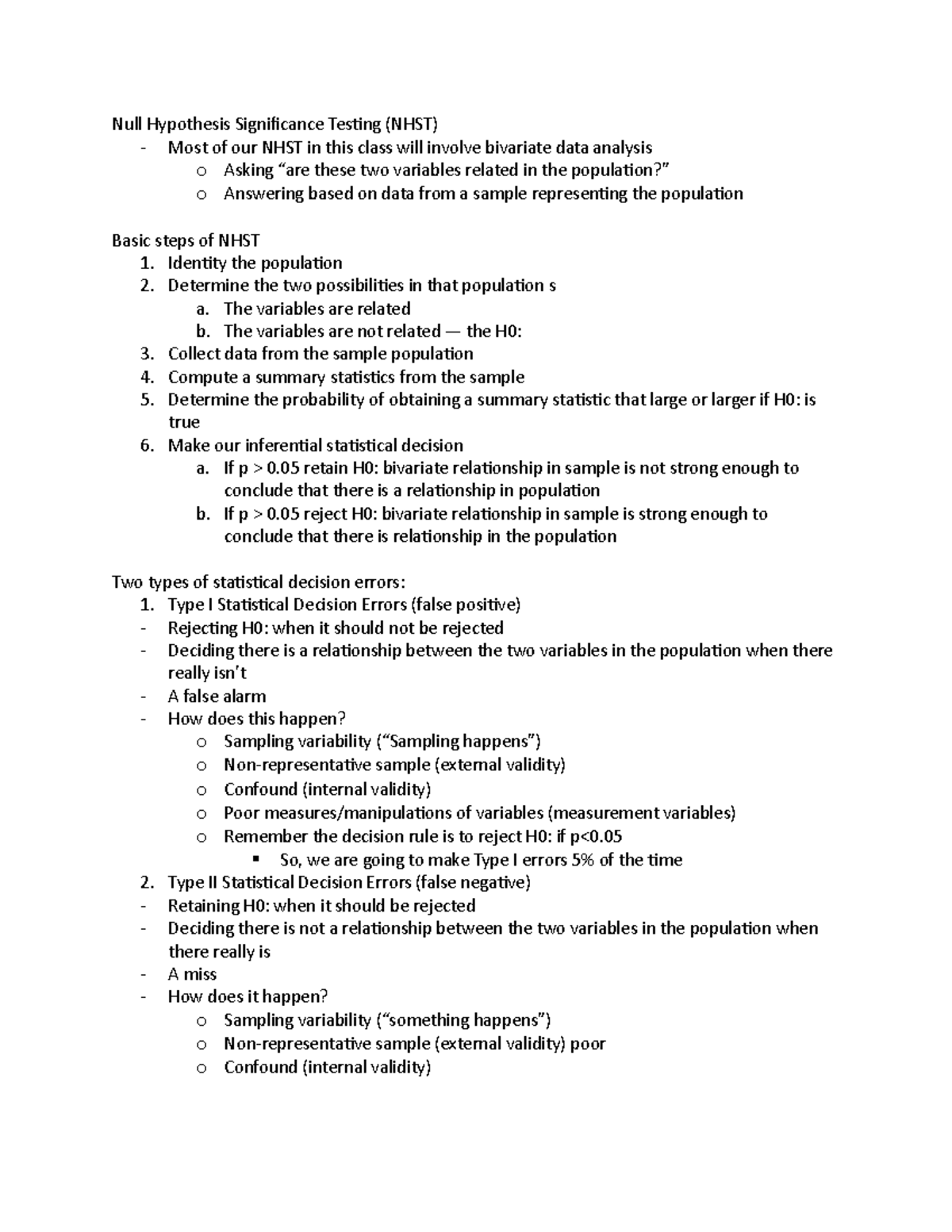 Statistical Hypothesis Testing - Null Hypothesis Significance Testing ...