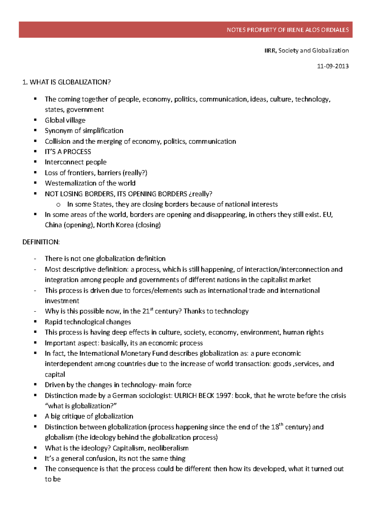 4.Definitions of Globalization - NOTES PROPERTY OF IRENE ALOS ORDIALES ...