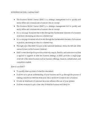 Business model canvas part3 - BUSINESS MODEL CANVAS BMC 5. Key ...