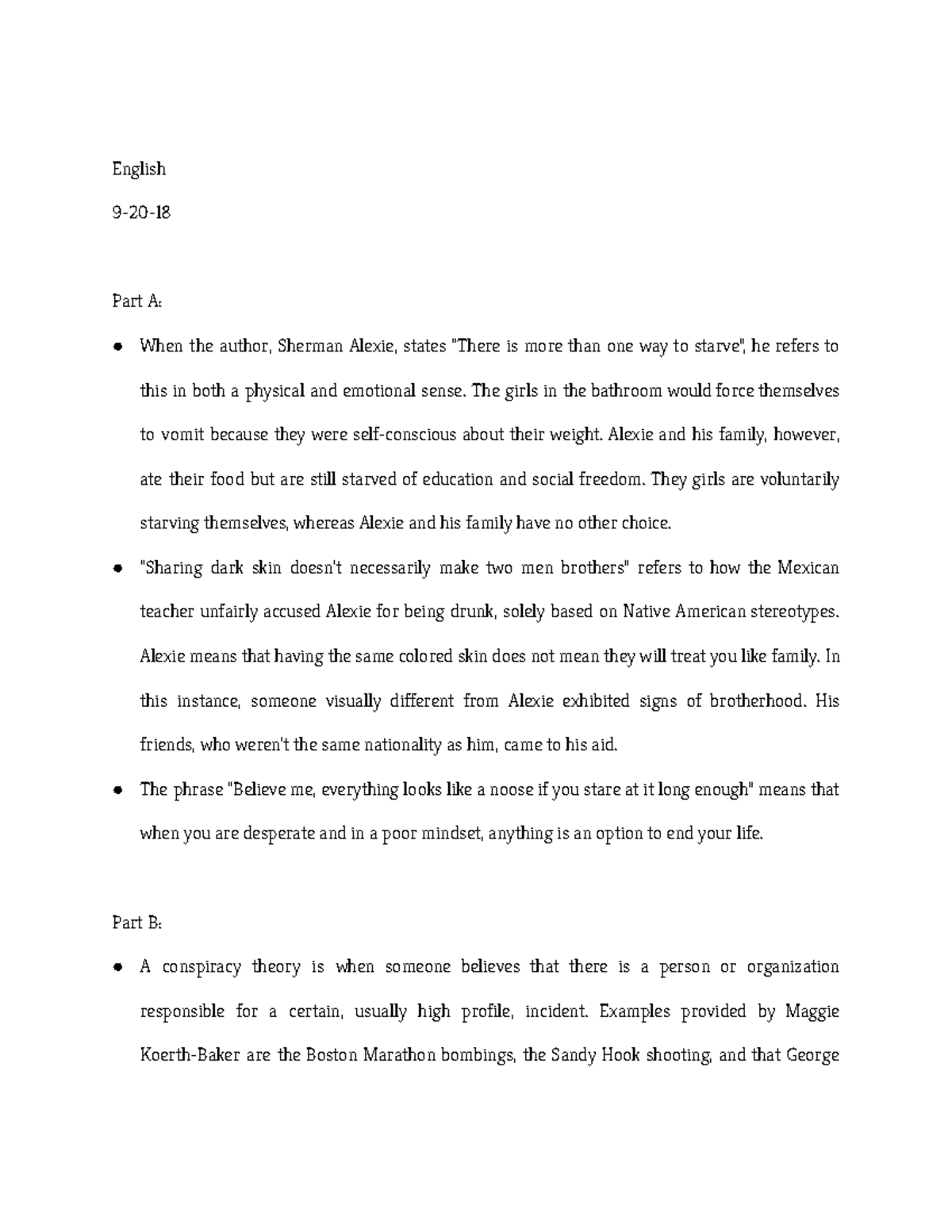 Academic English Reading And Writing RR Notes - English 9-20- Part A ...