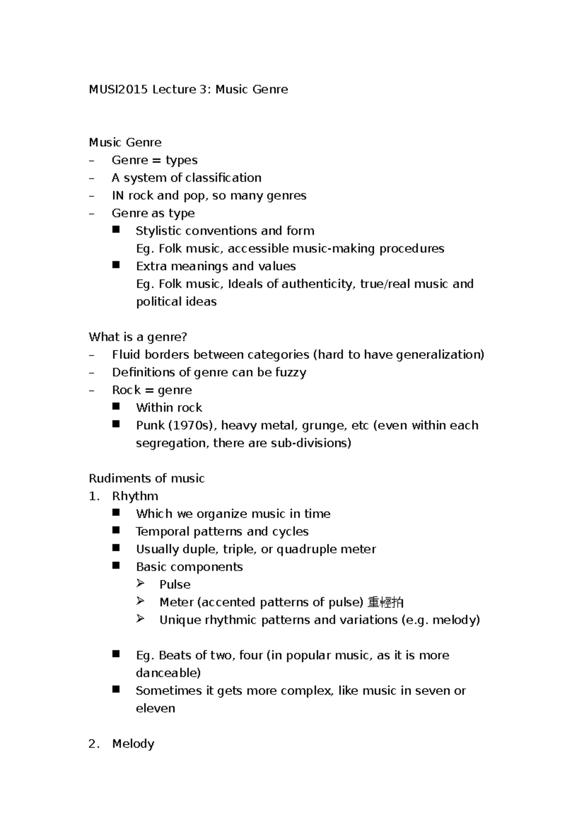 MUSI2015 Lecture 3 - Folk music, accessible music-making procedures ...