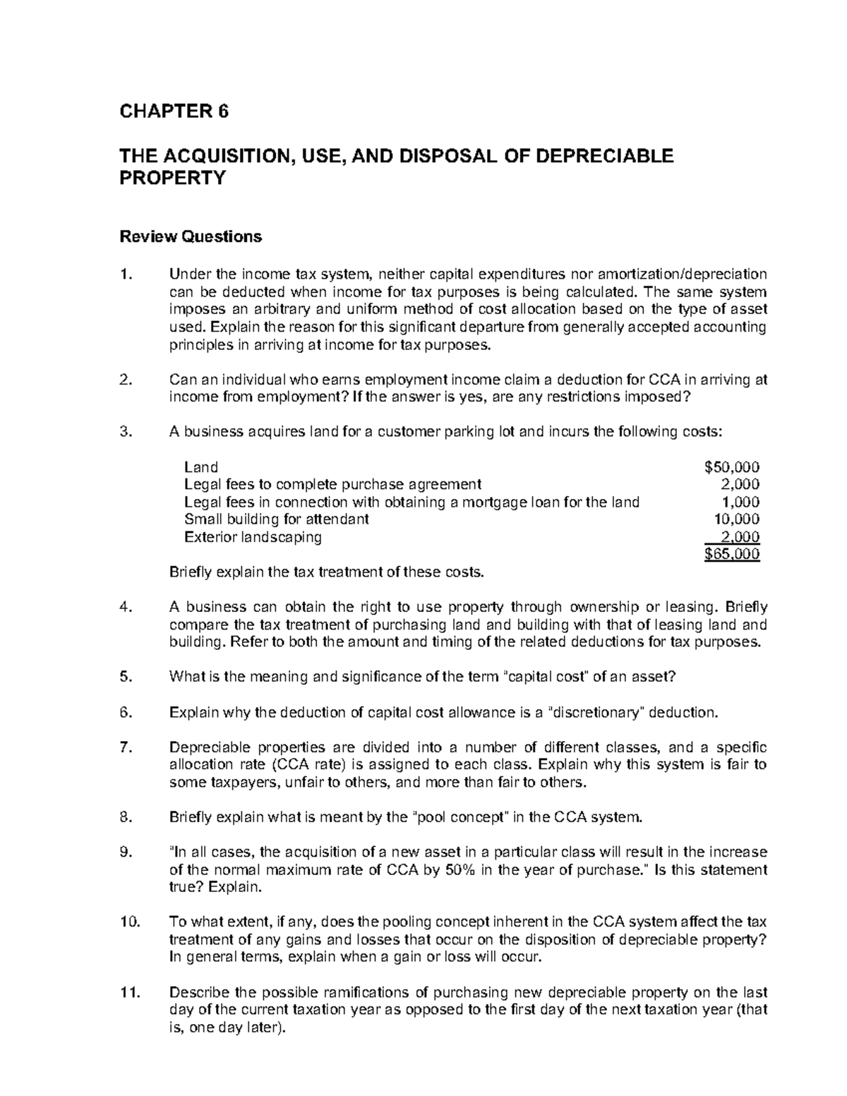 522206736 Buckwold 21e Ch 6 Selected Solutions - CHAPTER 6 THE ACQUISITION, USE, AND DISPOSAL OF ...