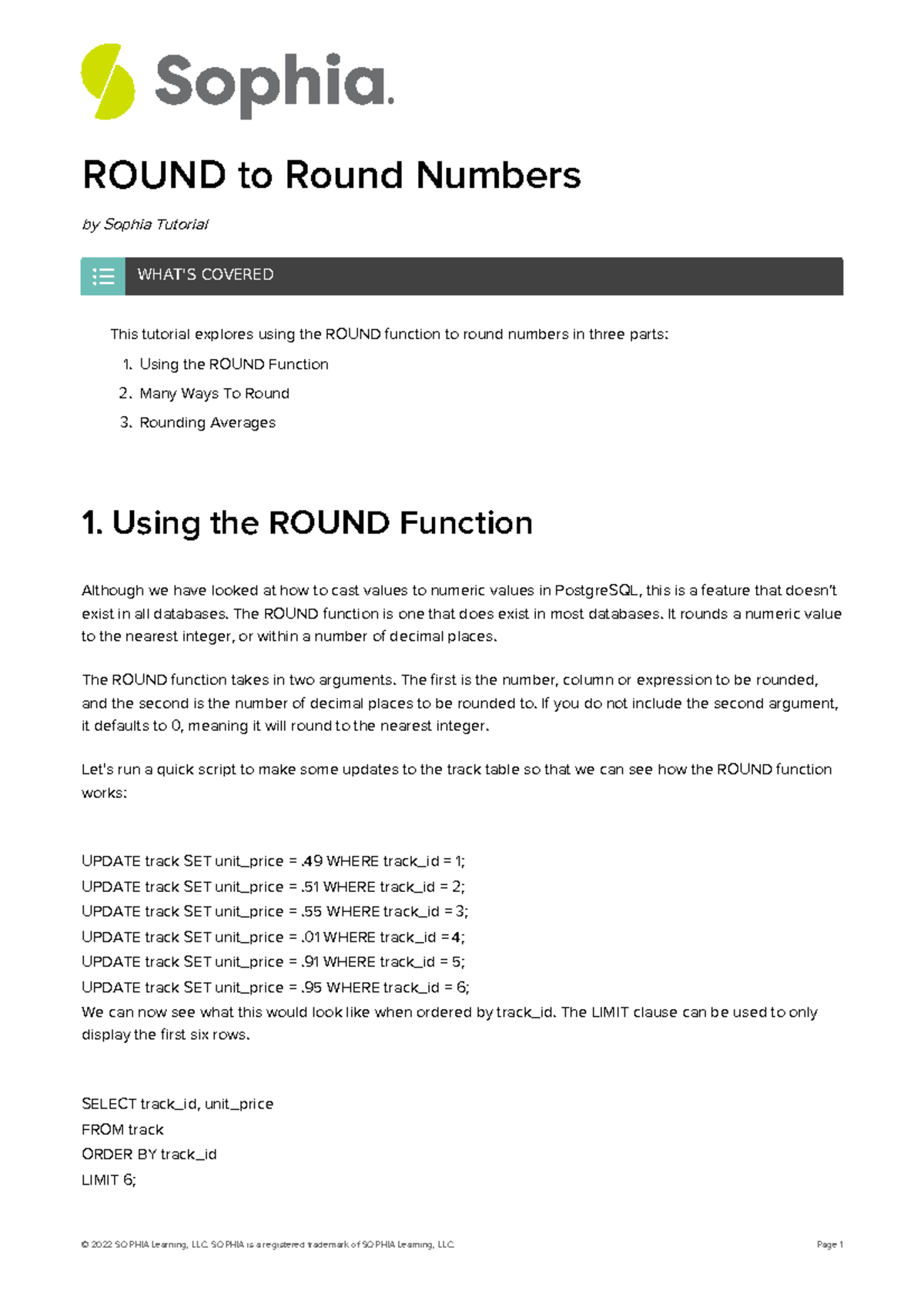Round to round numbers - relational database - ROUND to Round Numbers ...
