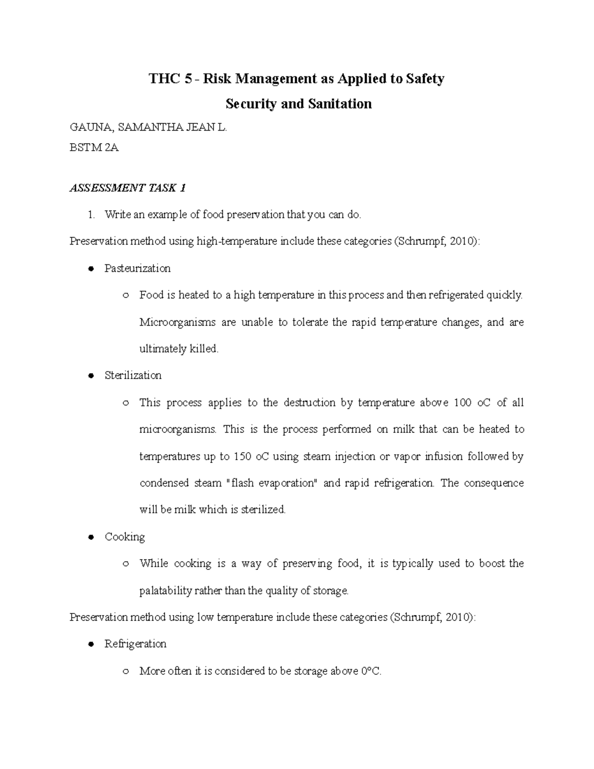 Gauna-AT1-THC5 - Lecture Notes - THC 5 - Risk Management as Applied to ...