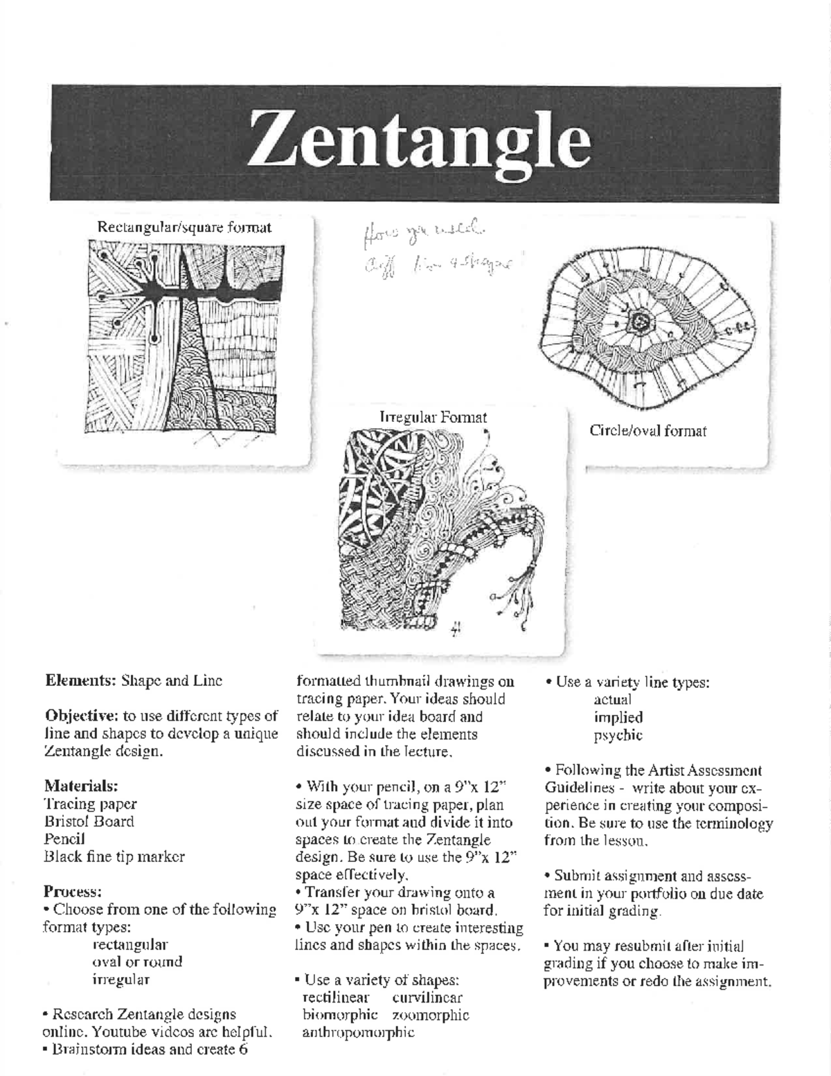 Zentangle-3 - fbgkeiwgbkeqjhf - ART.131 - Studocu