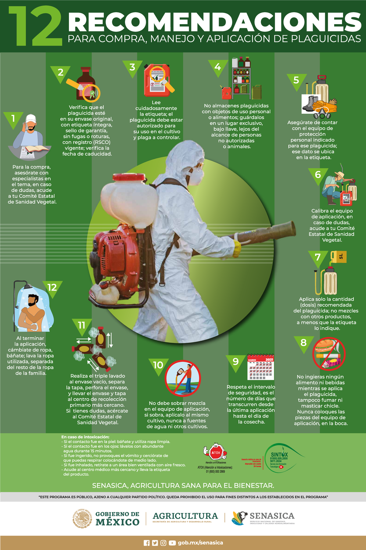 12 recomendaciones para la compra y manejo de plaguicidas infografia - Administración - Studocu