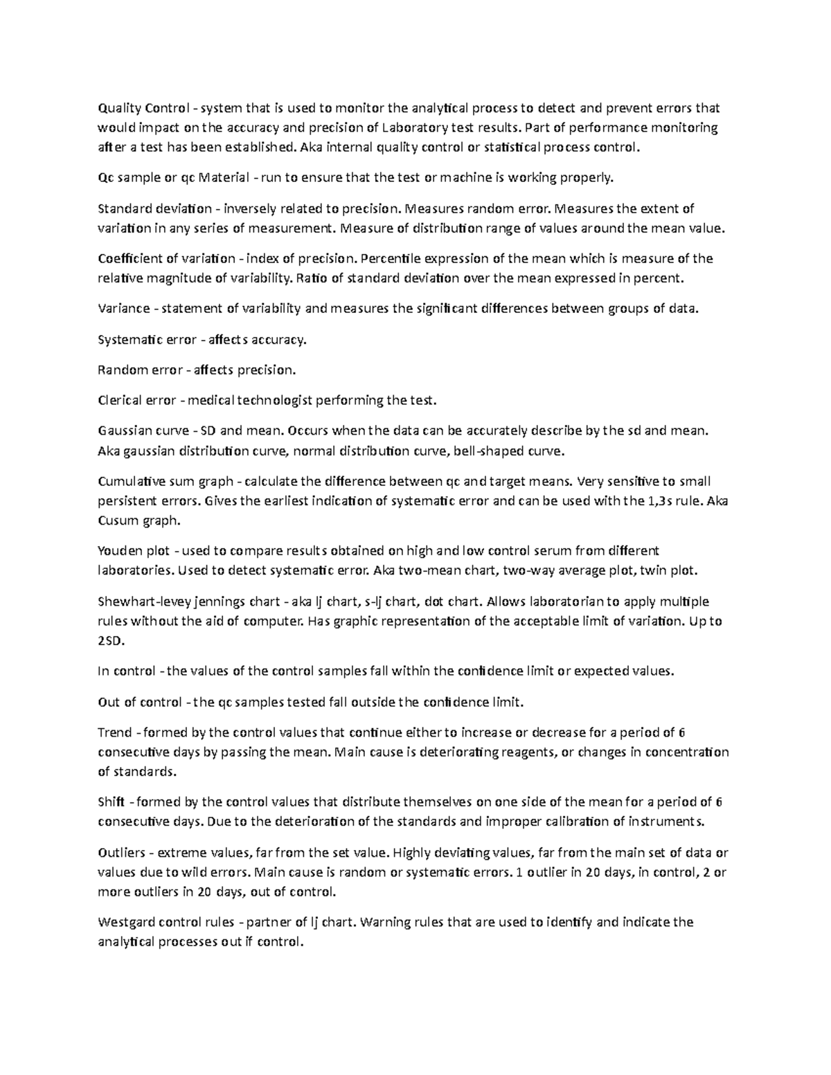 Quality Control - methods are used in the measurement of hemoglobin but the method of choice is ...