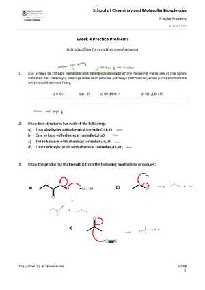 BIOC2000 Workshop - BIOC2000 Workshop Week 1 1. 2. ∆𝐺’ 0 = −𝑅𝑇𝑙𝑛𝐾eq = - 8 x 298 x ln(3) = −2 𝑘𝐽 ...