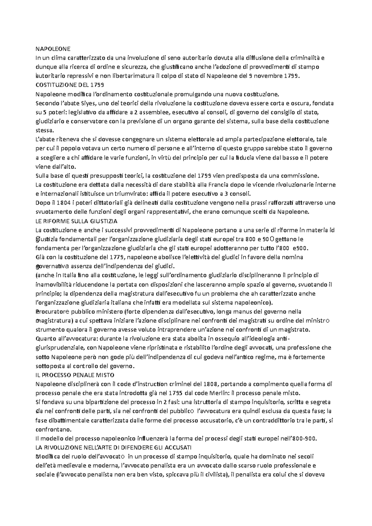 22 - Appunti su Napoleone - NAPOLEONE In un clima caratterizzato da una ...