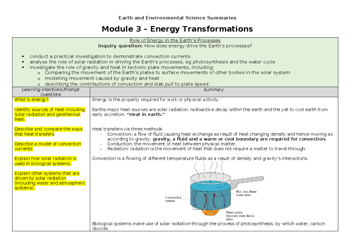 EES Module 3 Summaries - Earth and Environmental Science Summaries ...