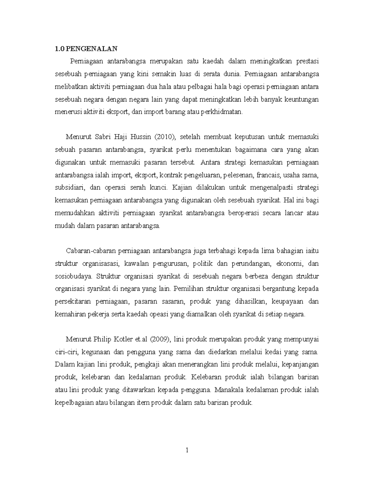 KKPP Baruu - KKPP - 1 PENGENALAN Perniagaan antarabangsa merupakan satu kaedah dalam ...