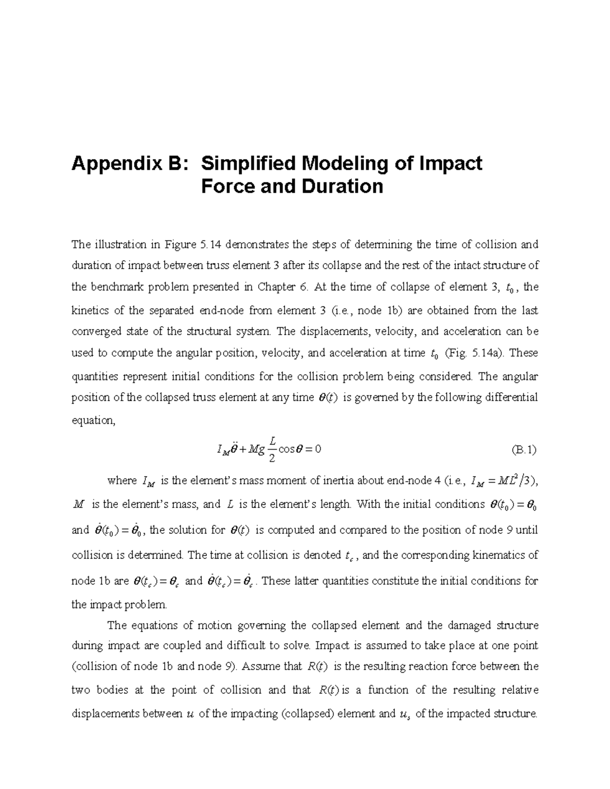 Impulse from Collision of Buildings - Appendix B: Simplified Modeling ...