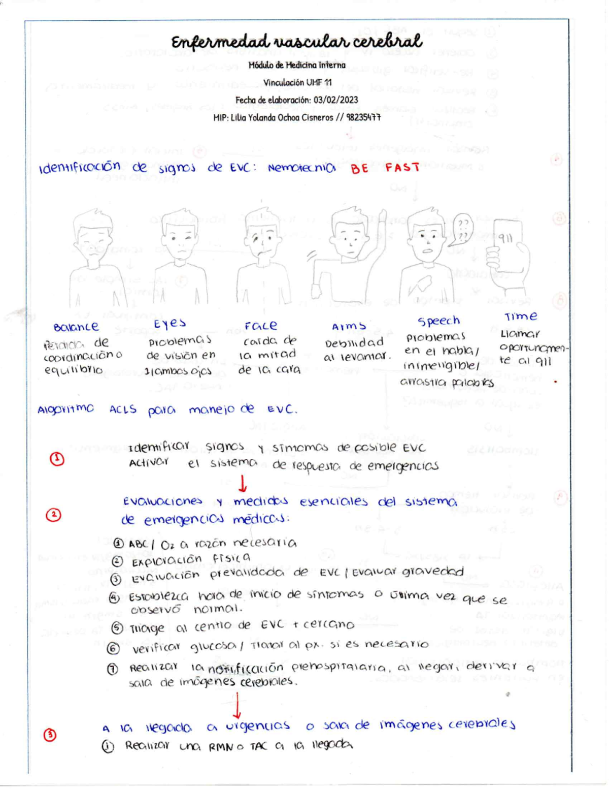 5. EVC - Enfermedad vascular cerebral - Cardiología - Studocu