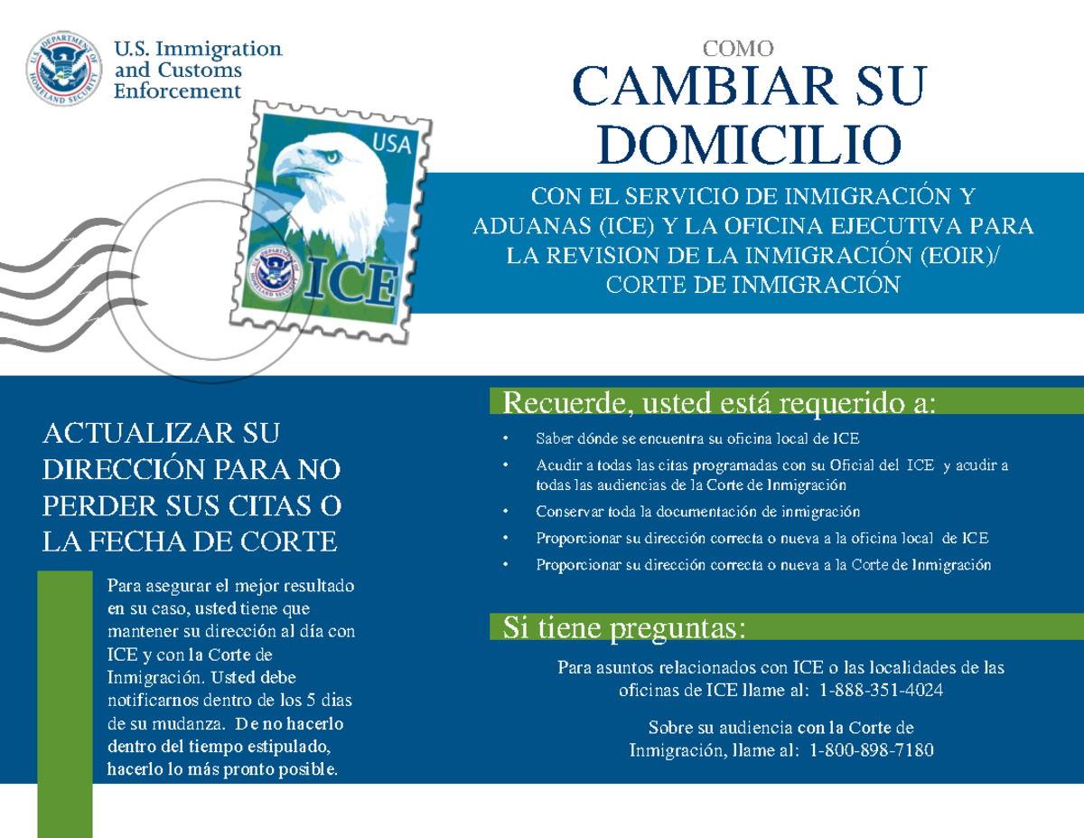 Change Address-es - Todo sobre cambio de dirección ices - ACTUALIZAR SU ...