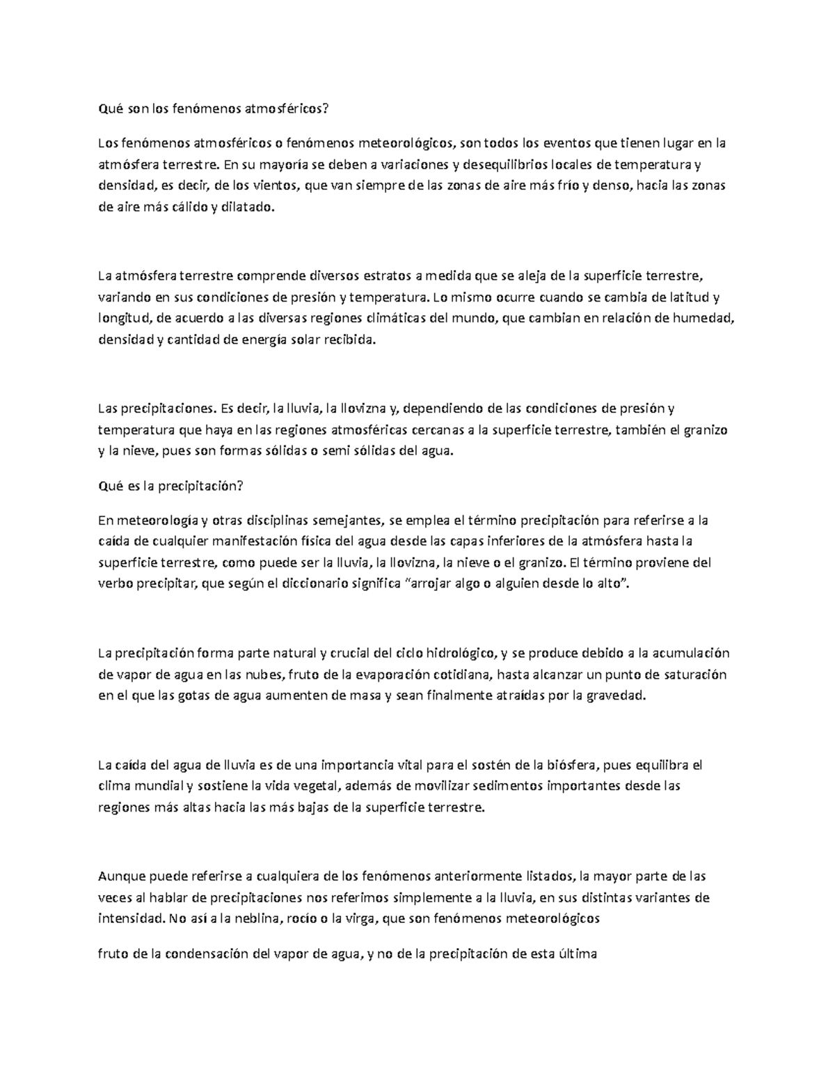 Fenómeno atmosférico - que son los fenomneo atmosfericos - Qué son los ...