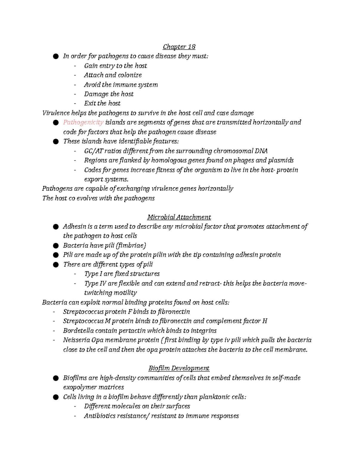 Clinical Micro Study Guide - Chapter 18 In order for pathogens to cause ...